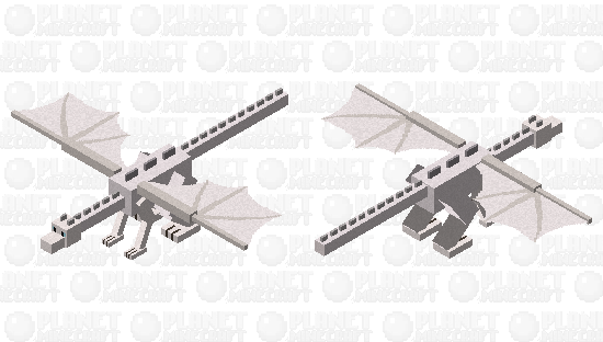 Light fury from how to train your dragon Minecraft Mob Skin