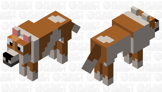 Grey Hound Minecraft Mob Skin