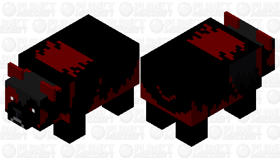 demon panda Minecraft Mob Skin