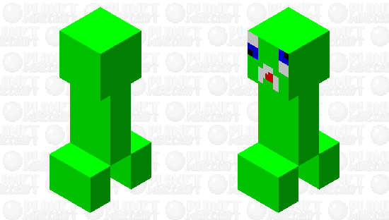 Derpy Creeper Minecraft Mob Skin