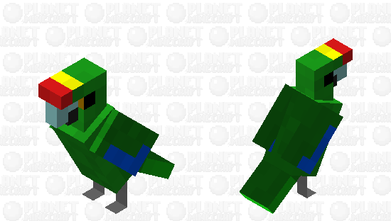 Yellow-crowned Parakeet/Kakariki Minecraft Mob Skin