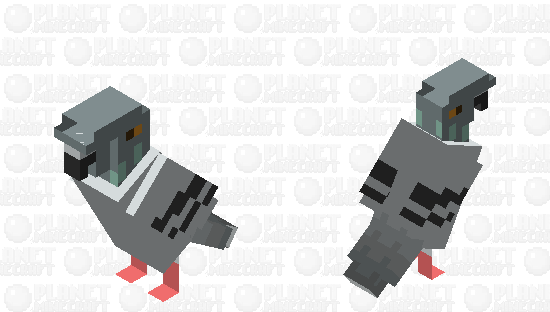 pigeon unshaded Minecraft Mob Skin