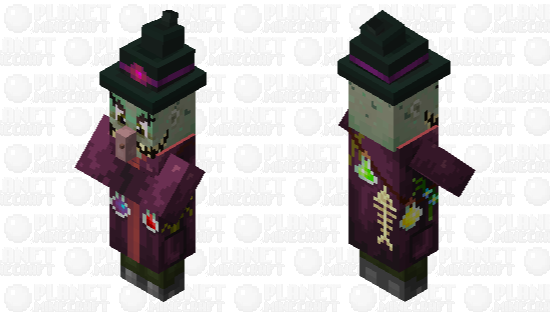 Old witch Minecraft Mob Skin