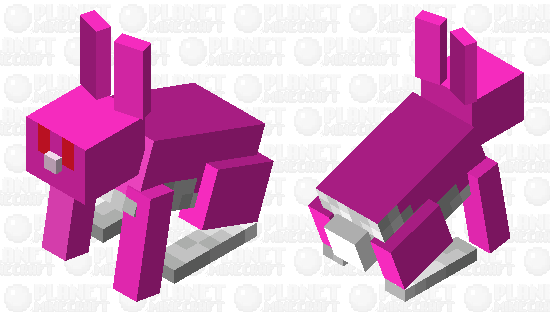 pink killer rabbit Minecraft Mob Skin