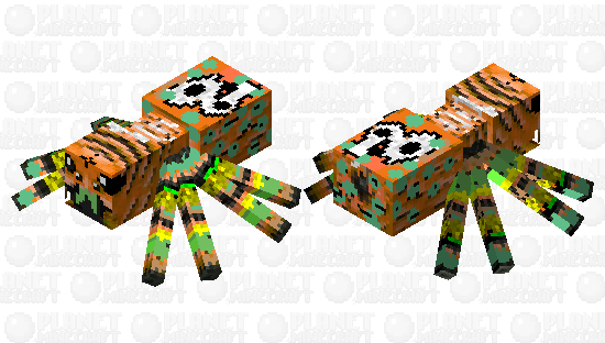 colorfull spider Minecraft Mob Skin