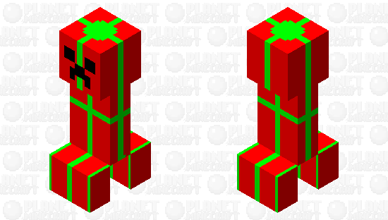 Christmas creeper Minecraft Mob Skin