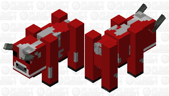 Mooshroom Bull Minecraft Mob Skin