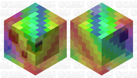 Rainbow slime Minecraft Mob Skin