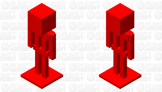 RED armor Stand Minecraft Mob Skin
