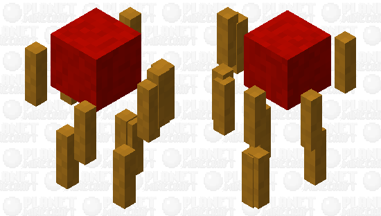 Faceless Blaze Minecraft Mob Skin