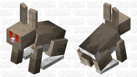 Evil Rabbit Minecraft Mob Skin