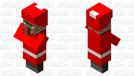 Santa villager Minecraft Mob Skin