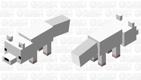 lis polarny Minecraft Mob Skin