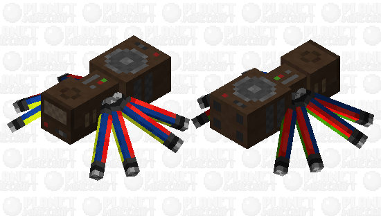 Wooden Sound System Spider Minecraft Mob Skin
