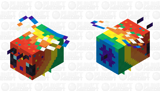 Pride Beee Minecraft Mob Skin