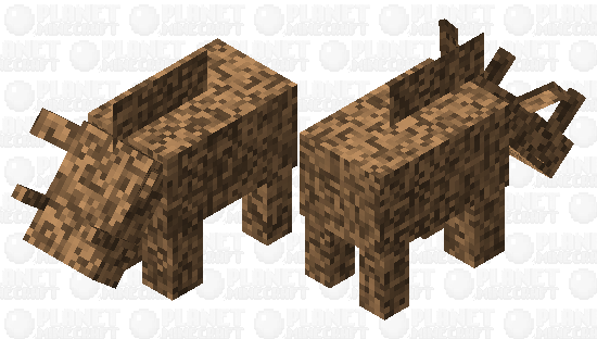 dirt hoglin Minecraft Mob Skin