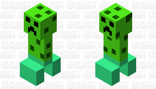 Two Headed Creeper Minecraft Mob Skin