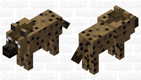 Tame Spotted Hyena Minecraft Mob Skin