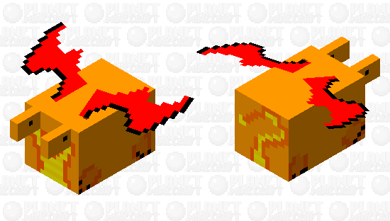 Chubby Two Headed Dragon Minecraft Mob Skin