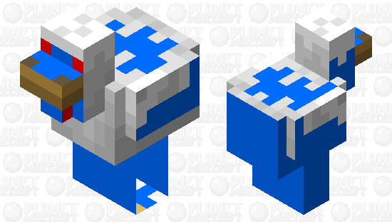 blue beard chicken Minecraft Mob Skin