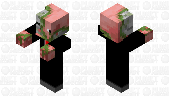 Gentleman Pigman Minecraft Mob Skin
