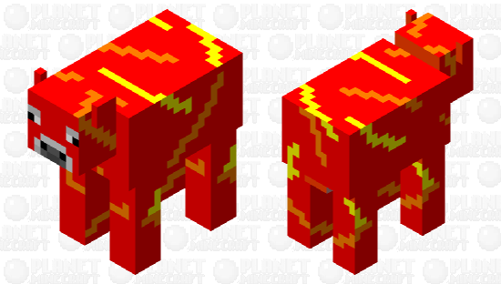 MagmaCow Minecraft Mob Skin
