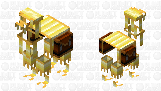 Yellow Carpet Outfit for Birds Minecraft Mob Skin
