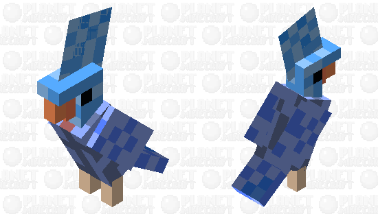 Blue parrot Minecraft Mob Skin