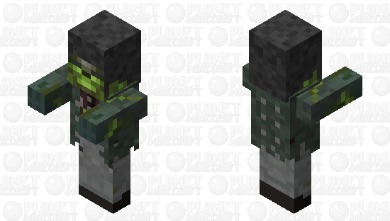 Radioactive Zombie Cartographer Minecraft Mob Skin