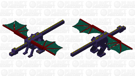 Warped dragon (Request by Upid) Minecraft Mob Skin