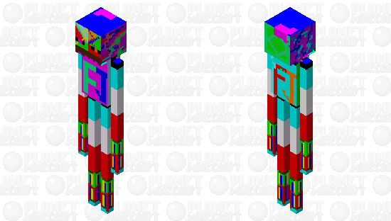 multicolour enderman Minecraft Mob Skin