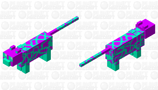 warped cat/ocelot Minecraft Mob Skin