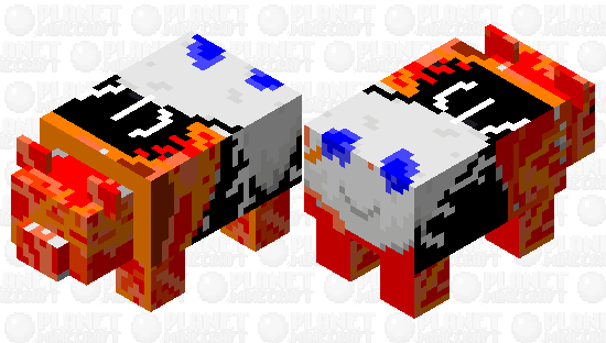 medusa eating a panda with it big teeth Minecraft Mob Skin