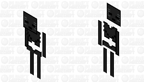 Paper Wither Skeleton Minecraft Mob Skin