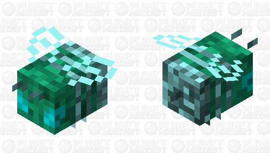 Angry Glow Bee Minecraft Mob Skin