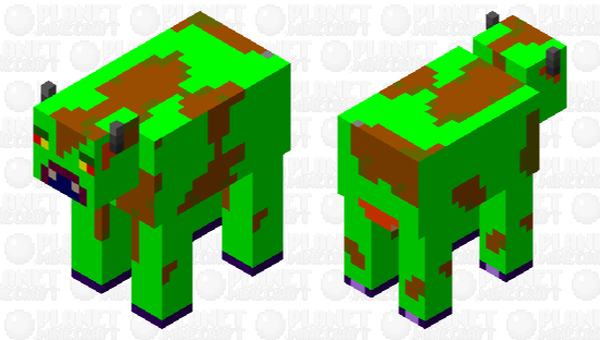 Toxic Cow Minecraft Mob Skin