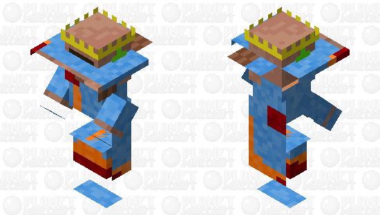 KING VILLAGER Minecraft Mob Skin