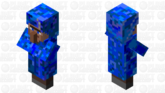 Blue villager cloak Minecraft Mob Skin