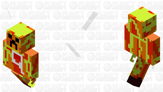 Fire Creature Minecraft Mob Skin