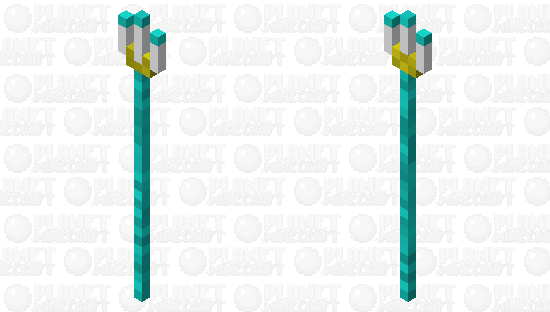 Diamond Trident Minecraft Mob Skin