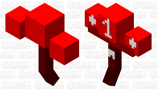 Red Logo Cube 2012 Minecraft Mob Skin