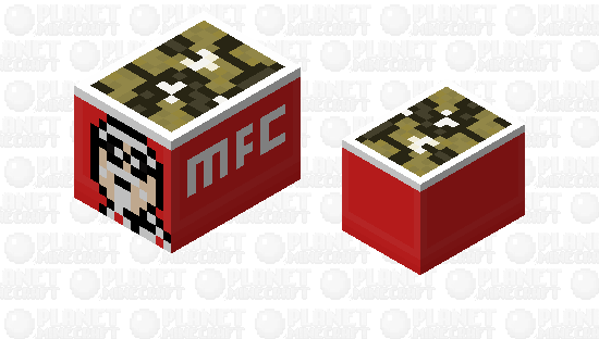 Fried Chicken Bucket Minecraft Mob Skin