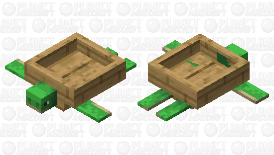Sea Turtle Boat Minecraft Mob Skin