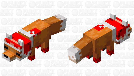 Cozy Red Fox (Sleeping) Minecraft Mob Skin