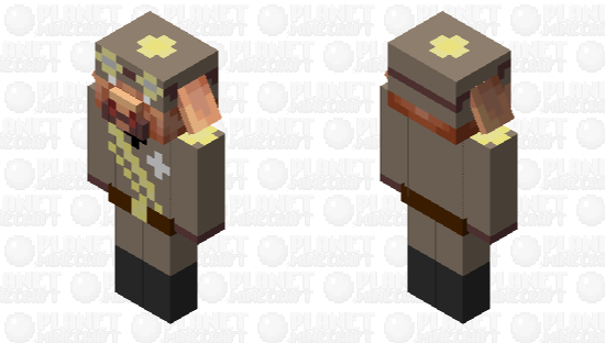 Kaiser Wilhelm II Piglin Minecraft Mob Skin