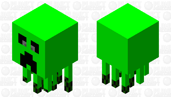 Creeper Ghast Minecraft Mob Skin