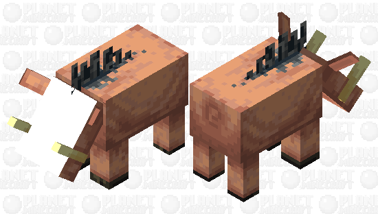 Insert Custom Face! Hoglin Minecraft Mob Skin