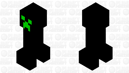 Glow in the dark eyes creeper Minecraft Mob Skin