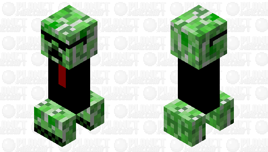 Agent Creeper Minecraft Mob Skin
