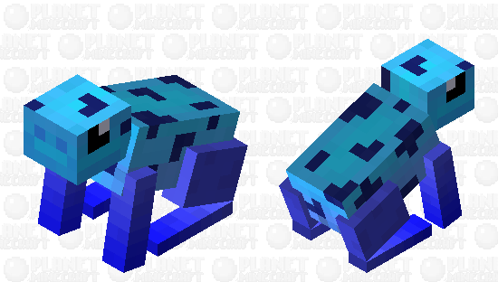 Blue Dart Frog Minecraft Mob Skin
